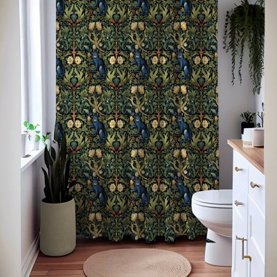 East Urban Home Floral Single Shower Curtain | Wayfair